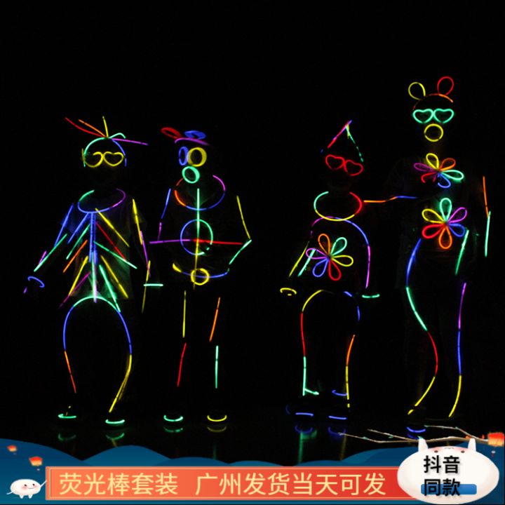 Luminous Light Stick Children Non-Toxic Fluorescent Stick DIY Clothes ...