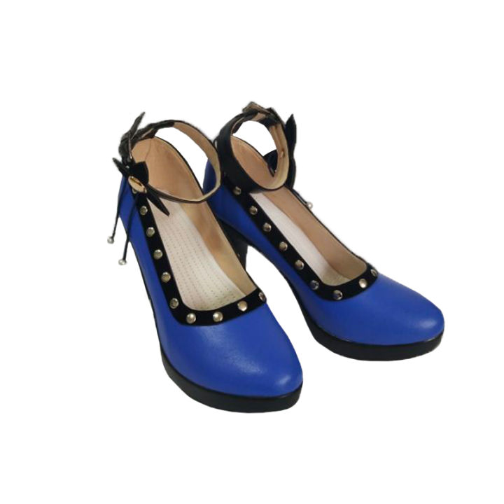 Remade Version Final Fantasy 7 FF7 Remake Tifa Blue Dress Cosplay Shoes ... Remade Version Final Fantasy 7 FF7 Remake Tifa Blue Dress Cosplay Shoes ...