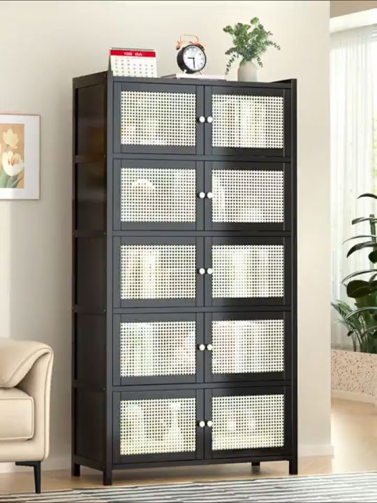 Cosyy homes ตู้เก็บของหวาย ตู้เก็บของ ตู้หนังสือ ตู้เก็บของในครัว สอง ...