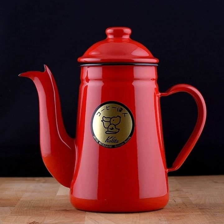PRE-ORDER Kalita Enamelled Crane Pot pour over hand drip coffee | Lazada