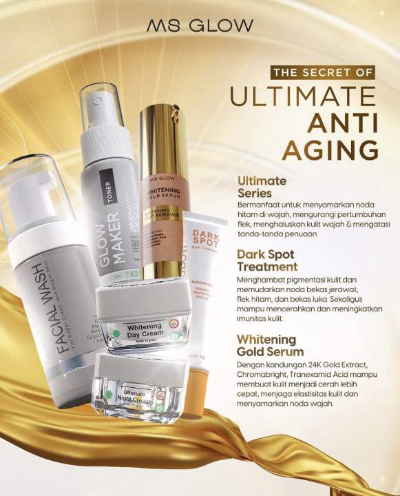 Ms Glow Paket Wajah Whitening | Paket Luminous Ms Glow | Acne ...