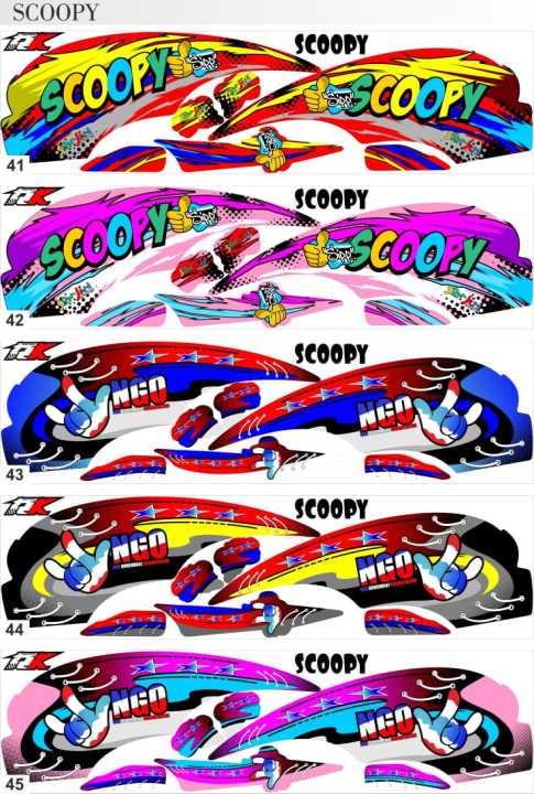 decal sticker honda scoopy/striping variasi honda scoopy | Lazada Indonesia