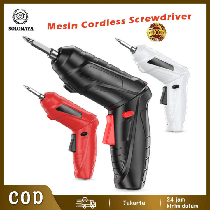 (Dikirim Dari Jakarta) Mesin Cordless Screwdriver 3.6V Shcordless ...