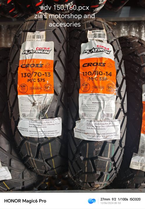 corsa dual sport tire cross s adv,nmax,pcx,mio,click,skydrive | Lazada PH