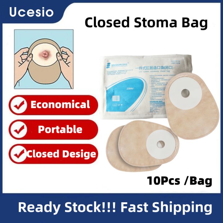 10/20/30Pcs Economical Colostomy Bags One-Piece System Closed Stoma Bag ...