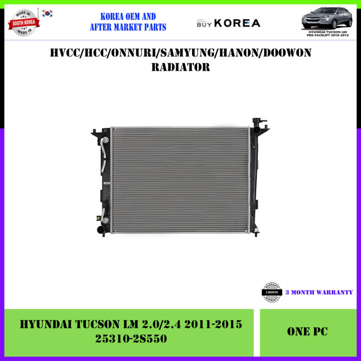 Hyundai Tucson LM 2011-2015 Korea Aftermarket Radiator (25310-2S550 ...