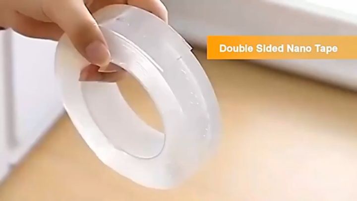 Nano Double Sided Tape Transparent Self Adhesive Tapes Multifunction Strongly Sticky Tape Strips ...