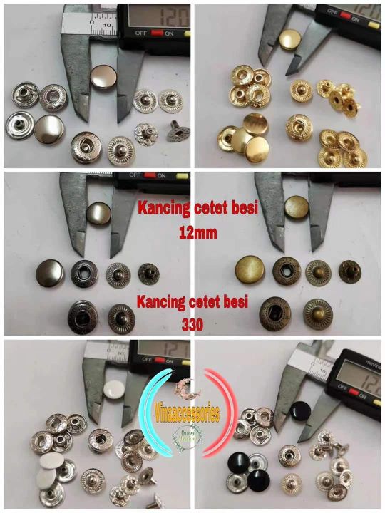 kancing cetet besi 12mm / kancing snap besi 330 / 5gross | Lazada Indonesia