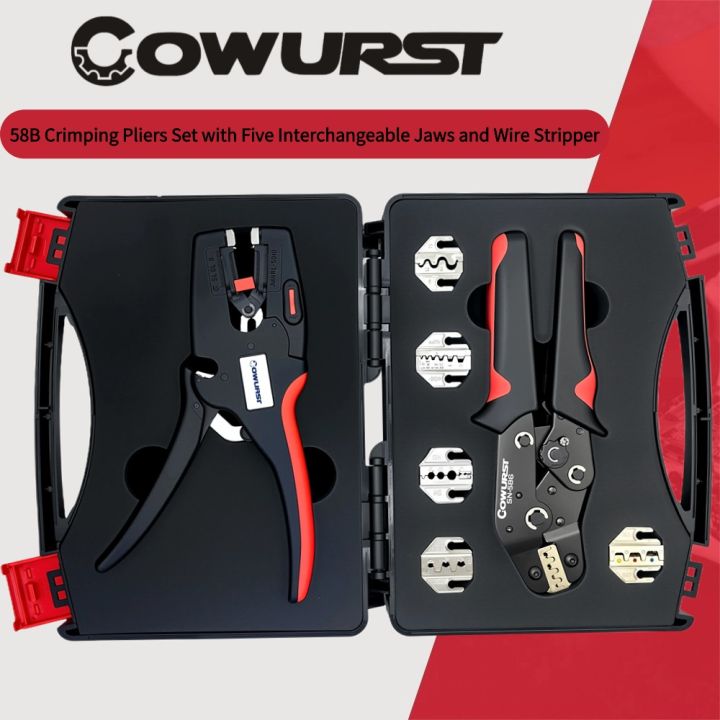 DuPont Terminal Crimping Pliers Set with Five Die Heads and Wire ...