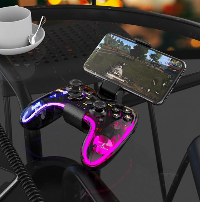 IPEGA PG-9228 Black Diamond Colorful RGB Gamepad Joystick Controller Type C Interface with ...