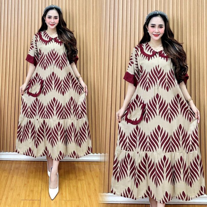 Daster Kekinian Bahan Rayon Premium Busui Model Terbaru 2025 | Lazada ...