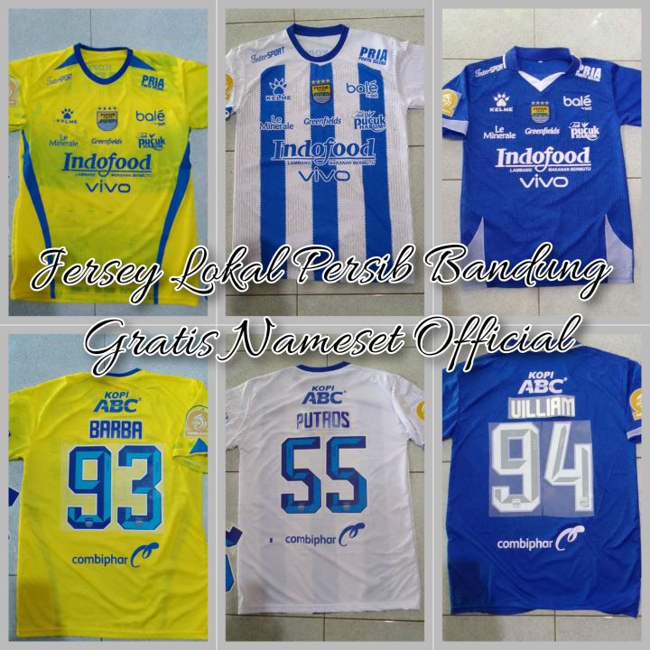 Jersey Lokal Persib Bandung Full Patch Super League Bisa Nameset ...