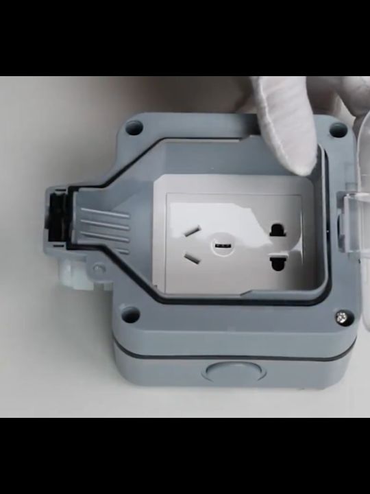 IP66 Outdoor Waterproof Switch Socket Multifunctional 5-hole with dual ...