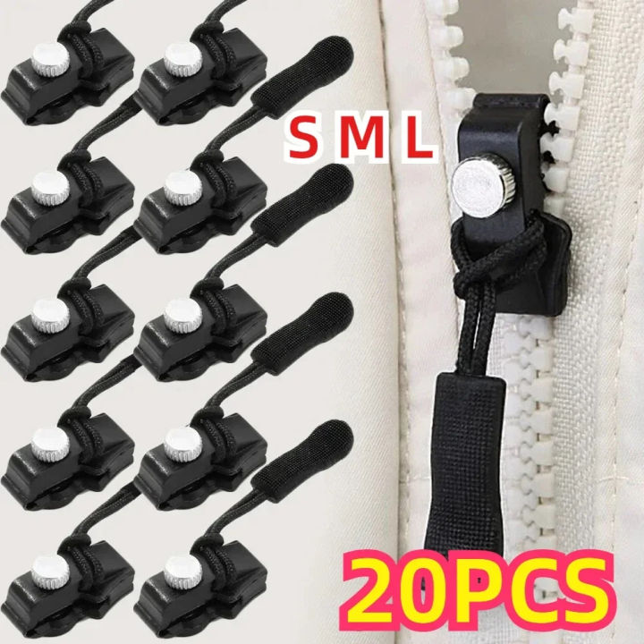 Dizoey 1/20Pcs Detachable Zipper Head Universal Free Sewing Repair Kit ...