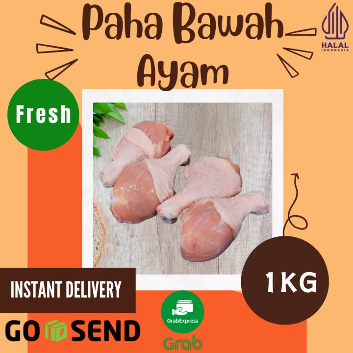 Paha Pentung Ayam / Paha Bawah Ayam Fresh (Drumstick) 1kg | Lazada ...