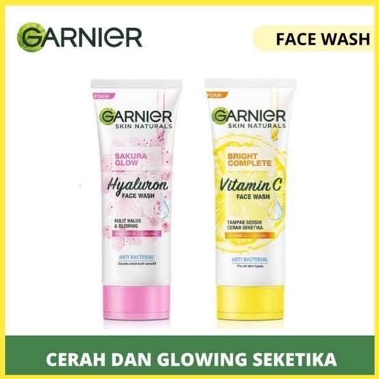 Garnier Bright Complete Face Wash || Sakura Glow Hyaluron Face Wash ... Garnier Bright Complete Face Wash || Sakura Glow Hyaluron Face Wash ...