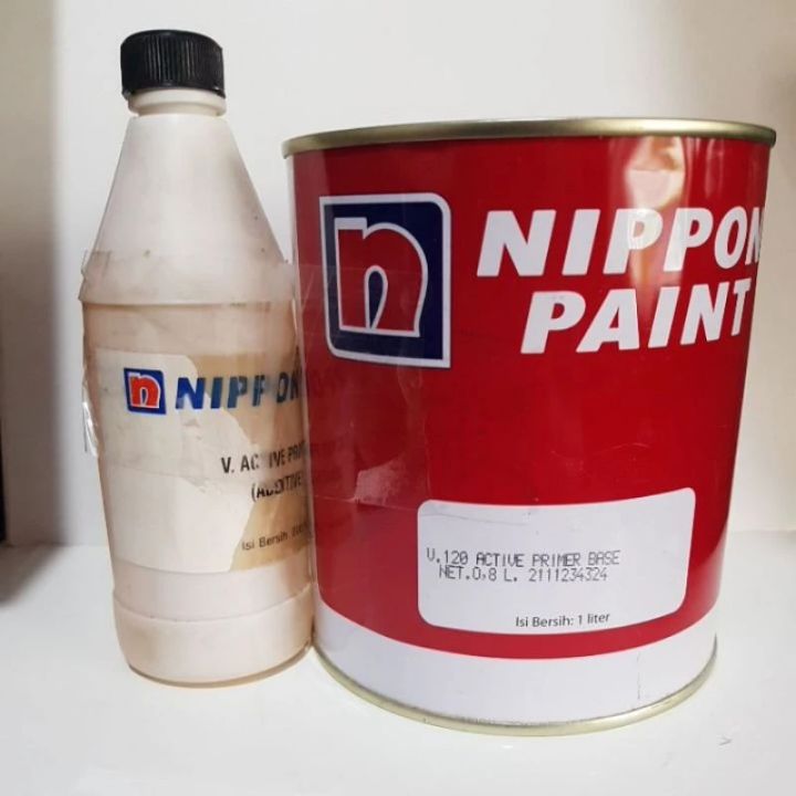 Nippon Paint Vinilex 120 Aktive Primer + Additve 1 ltr NIPPON VINILEX 120 ACTIVE PRIMER (ETCHING ...