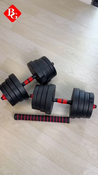 HTD Sport Dumbbell PVC Set 10 20 30 40Kg Alat Olahraga Fitness Angkat Besi | Lazada Indonesia