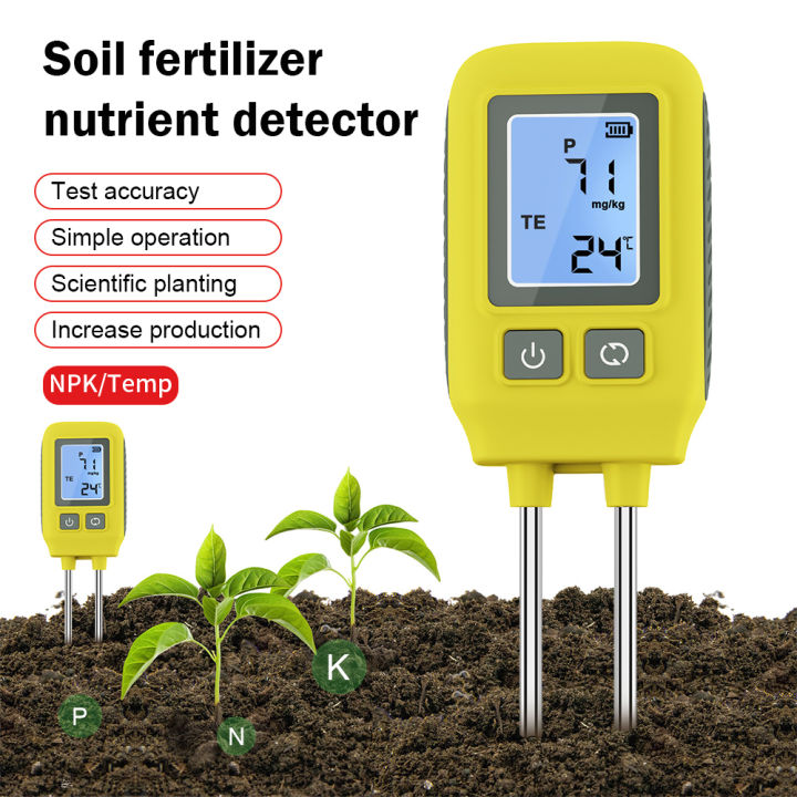 Soil NPK Tester Nutrient Meter 0-1999mg/kg Nitrogen Phosphorus ...