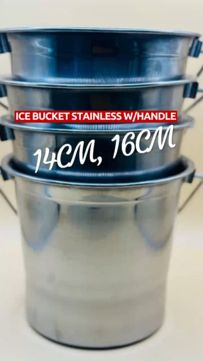 Wine Bucket 555 Stainless Steel Ice Punch Bucket Wine Beer bucket 7Q ...
