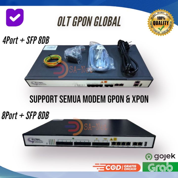 OLT GPON GLOBAL 1 PORT 4 PORT 8 PORT 16 PORT LENGKAP SFP | Lazada Indonesia