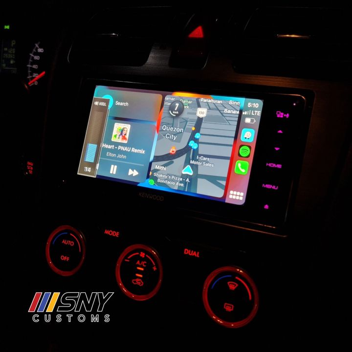 Kenwood Wireless Apple Carplay Android Auto Mirroring Wide Touch Screen High Resolution Screen ...