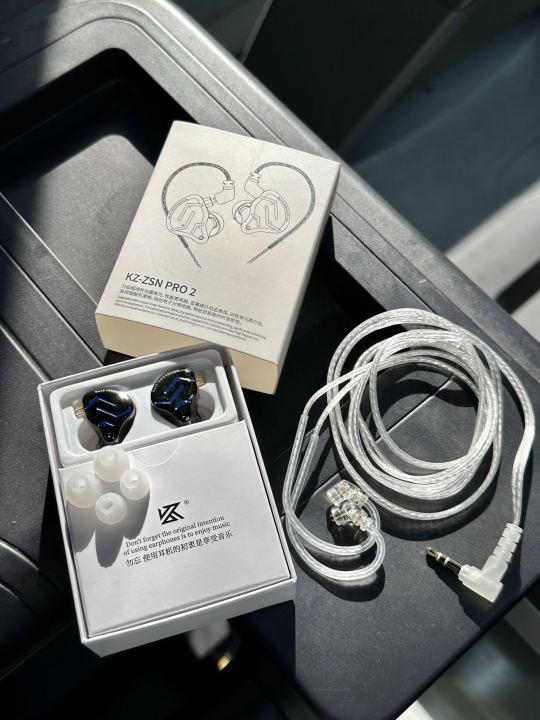 KZ ZSN PRO 2 in-ear headphone dynamic iron high fidelity quad core wire ...