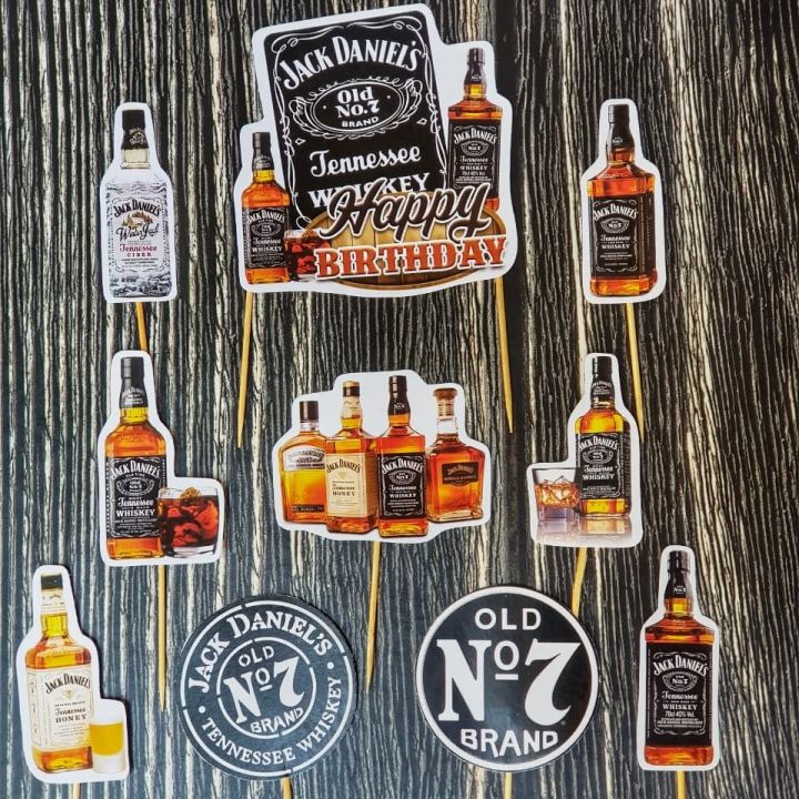 Jack Daniels Birthday Cake Topper 1 set | Lazada Indonesia