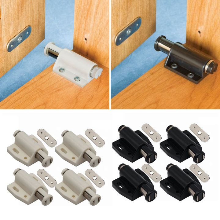4/8pcs Single Magnetic Pressure Push To Open Door Stopper Cabinet ...