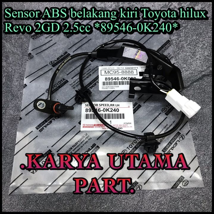 Sensor abs-sensor speed belakang kiri toyota hilux revo 89546-0K240 ...