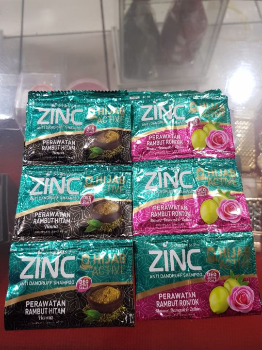 [ ZINC ] Shampoo Hijab Active Sachet | Lazada Indonesia