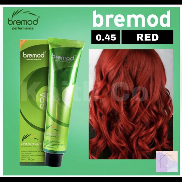 0.45 red 100ml bremod hair colorant only or set w/ 100ml bremod ...