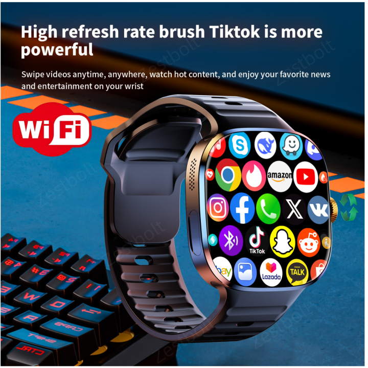 Original M99 Smartwatch 2.4 inch Amoled Screen insert 4G/5G Sim Card ...