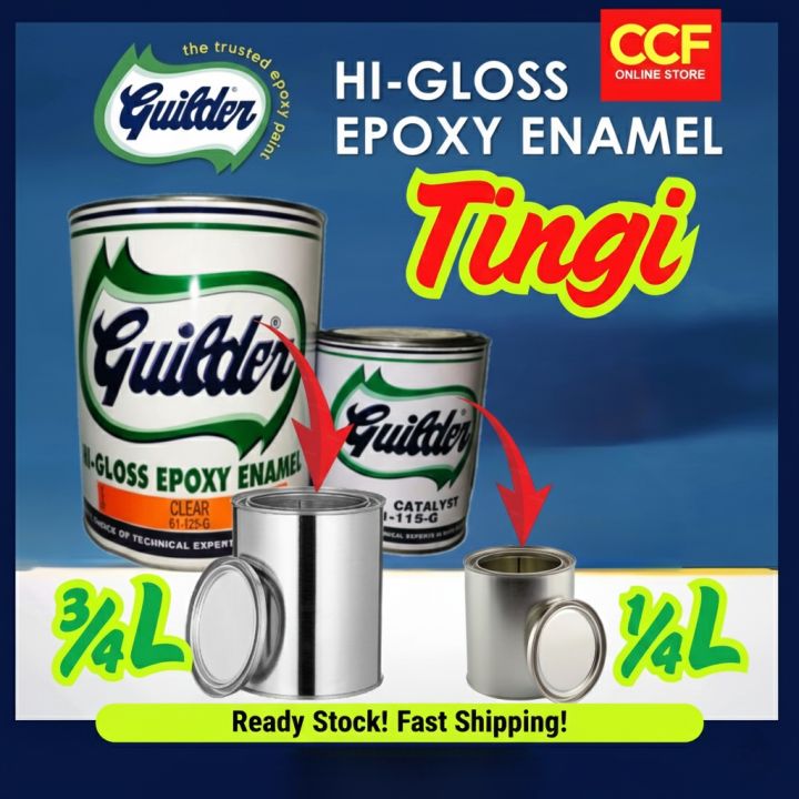 Guilder Epoxy Enamel 3/4 Liter and Epoxy Catalyst 1/4 Liter = 1 Liter ...