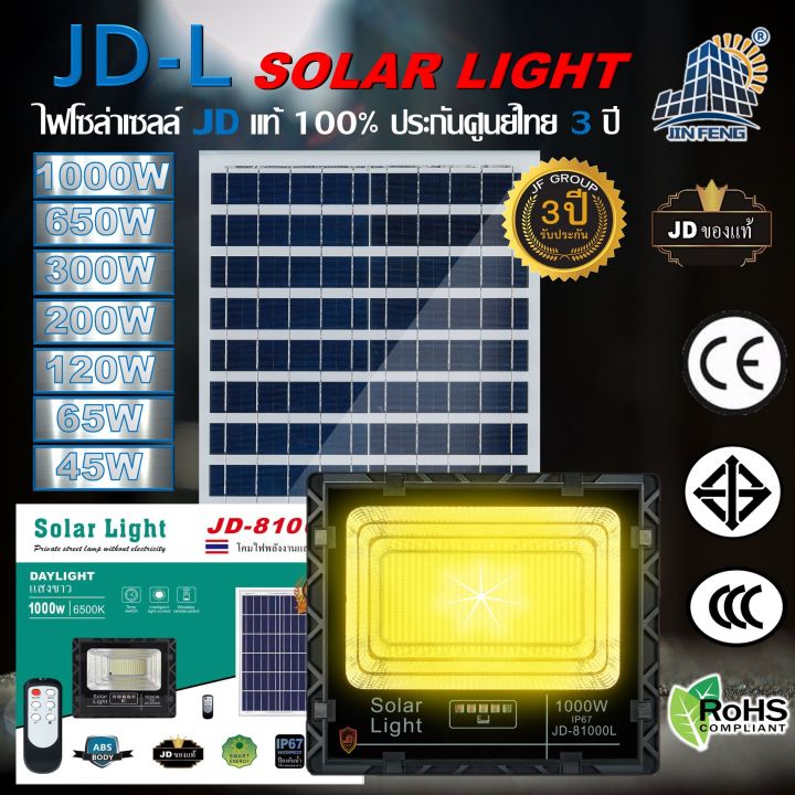 JD-8300L 300W JD SOLAR LIGHT LED รุ่นใหม่ JD-L ใช้พลังงานแสงอาทิตย์100% ...