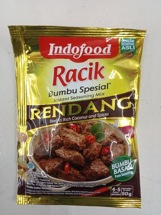 Indofood Bumbu Rendang Racik Instant RENDANG 50g | Lazada Indonesia