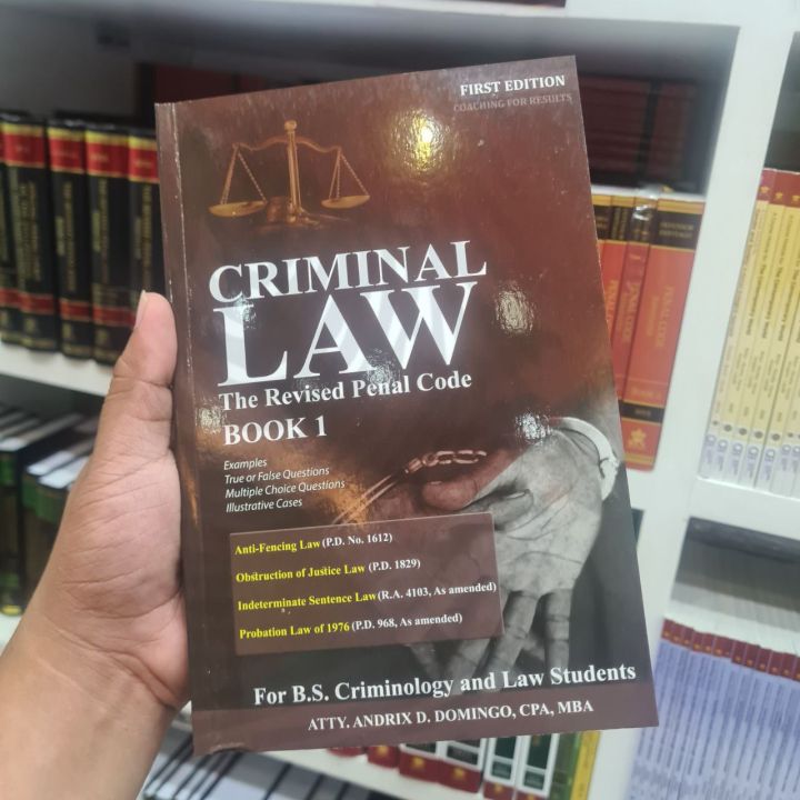 Criminal Law Book 1 - Andrix Domingo | Lazada PH