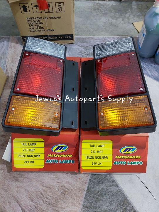 Tail light assembly for Isuzu NKR,NPR L/R Bulb type 24v 213-1907 ...