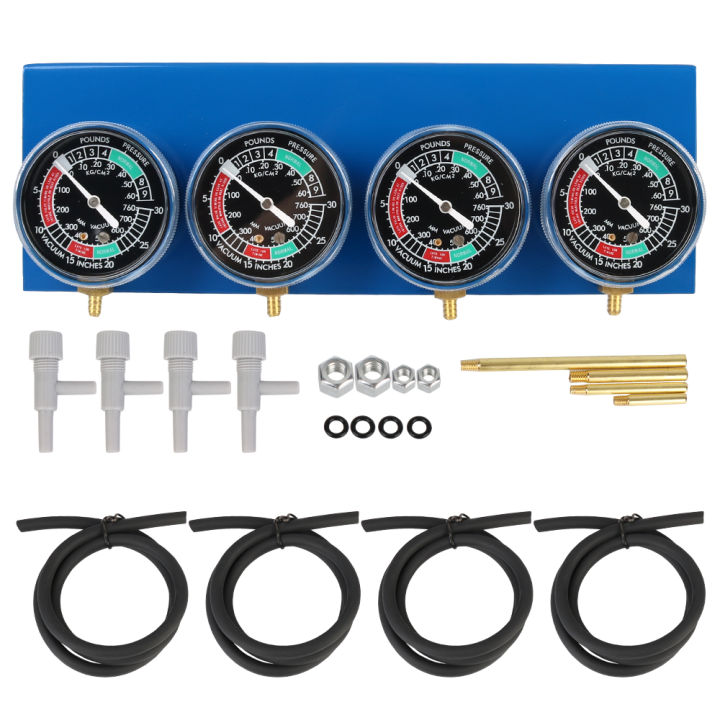 Motorcycle Fuel Carburetor Synchronizer Vacuum Balancer Gauge with Hose ...