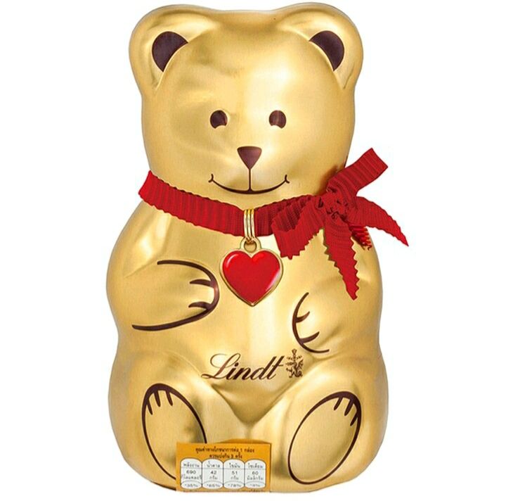 ลินด์ ช็อกโกแลตรวมรสสอดไส้ทรัฟเฟิล บรรจุกล่องเหล็กรูปหมีทอง Lindt ...