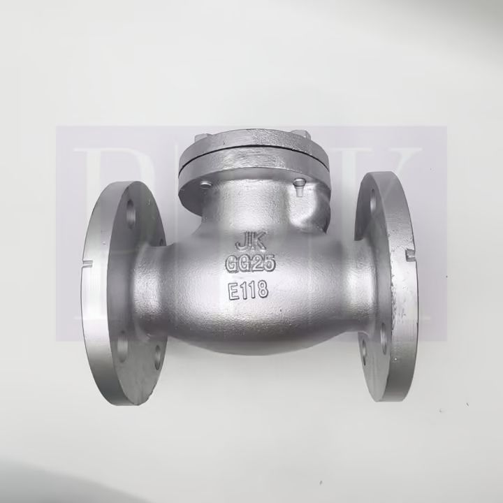 JK สวิงเช็ควาล์ว เหล็กหล่อ หน้าแปลนเหล็ก JIS10K ขนาด 2''- 5'' (Cast ...