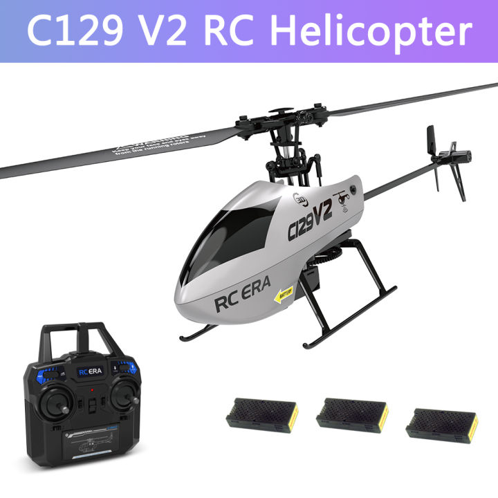 ST【Available now】【Fast delivery】C129 V2 RC Helicopter 4 Channel Remote Controller Helicopter ...