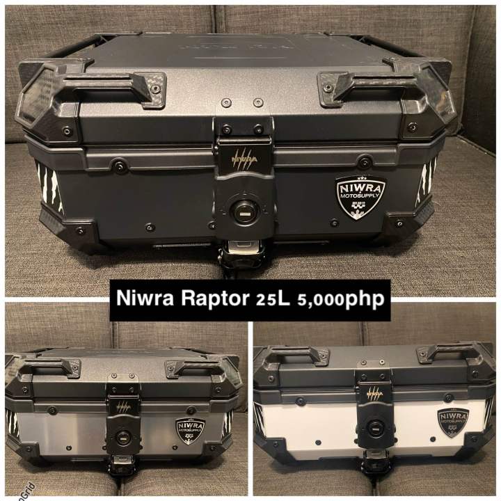 NIWRA Raptor 25L Aluminum top box | Lazada PH
