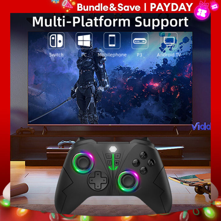 Wireless Controller Gamepad สนับสนุน BT Dual การสั่นสะเทือน 6 แกนเกม Joypad สำหรับ Nintendo ...