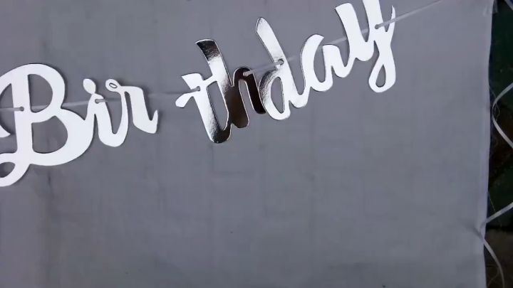 Happy Birthday Bunting Script Cursive Banner Birthday Banner Script ...