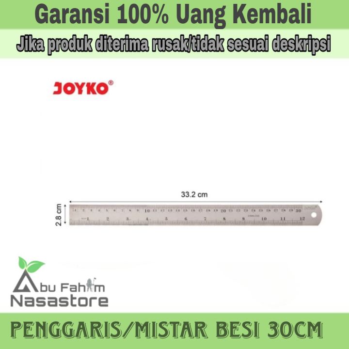 PENGGARIS BESI JOYKO 30CM/MISTAR BESI JOYKO | Lazada Indonesia