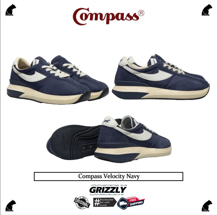 Sepatu Compass Velocity Navy Fullset Limited Edition | Lazada Indonesia