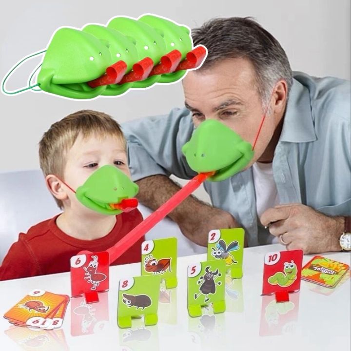 Frog Mouth Tongue Board Game Lizard Playing GreeSnake Colorful Card ...