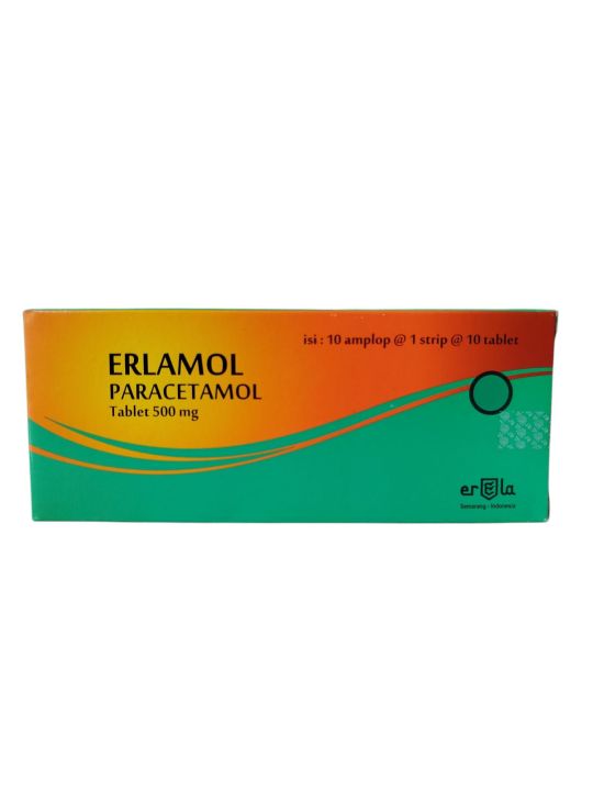 Erlamol paracetamol 500 Mg 100 tablet | Lazada Indonesia