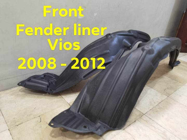 Front Fender liner Toyota Vios Gen 2 Batman 2008 to 2012 left and right ...